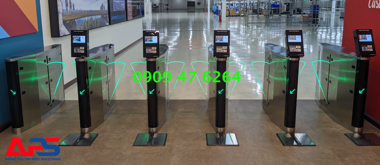Hệ thống Kiểm soát Ra Vào với Flap Barrier & Cổng Xoay Full Height của ...